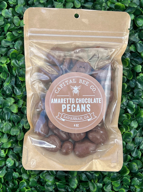 Amaretto Chocolate Pecans | Capital Bee Company